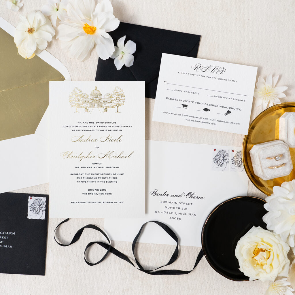 The Bronx Zoo Wedding Invitations | Andrea - Banter and Charm