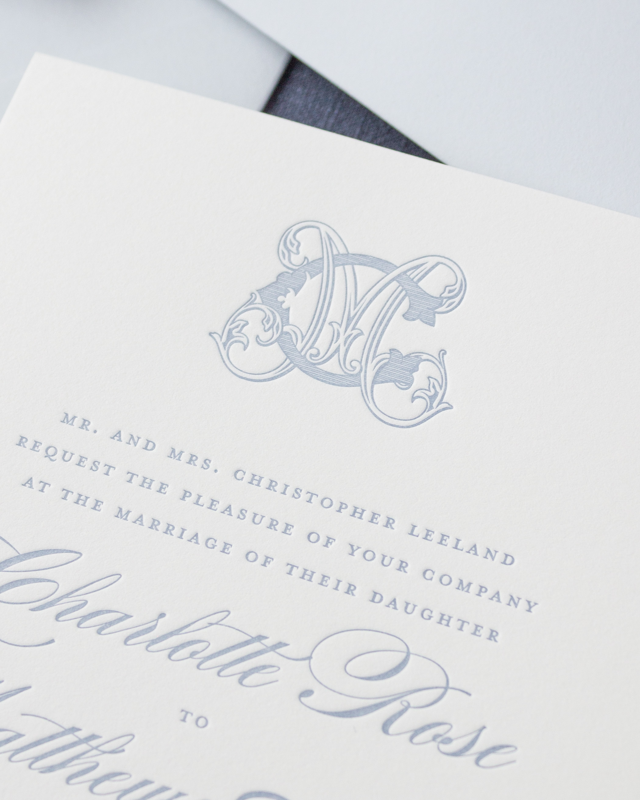 Monogram Wedding Invitations - The Classically Suite