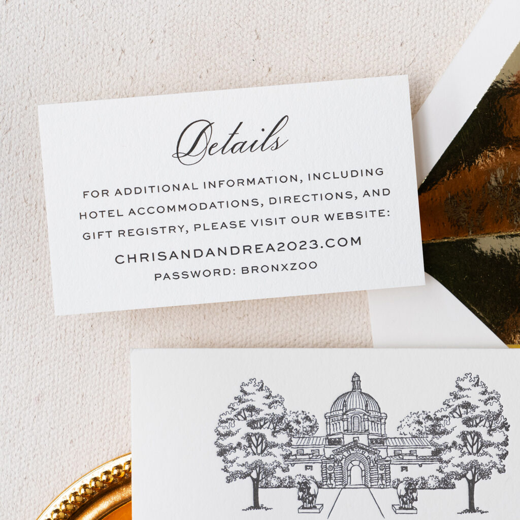 The Bronx Zoo Wedding Invitations | Andrea - Banter and Charm