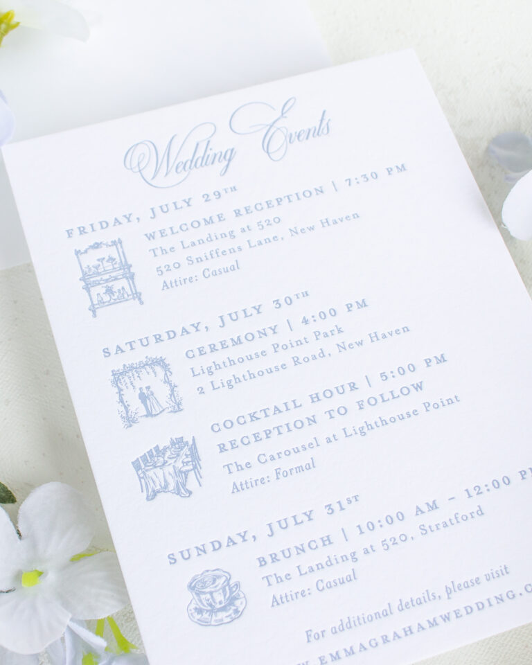 Wedding Insert Card Wording Samples - Banter and Charm