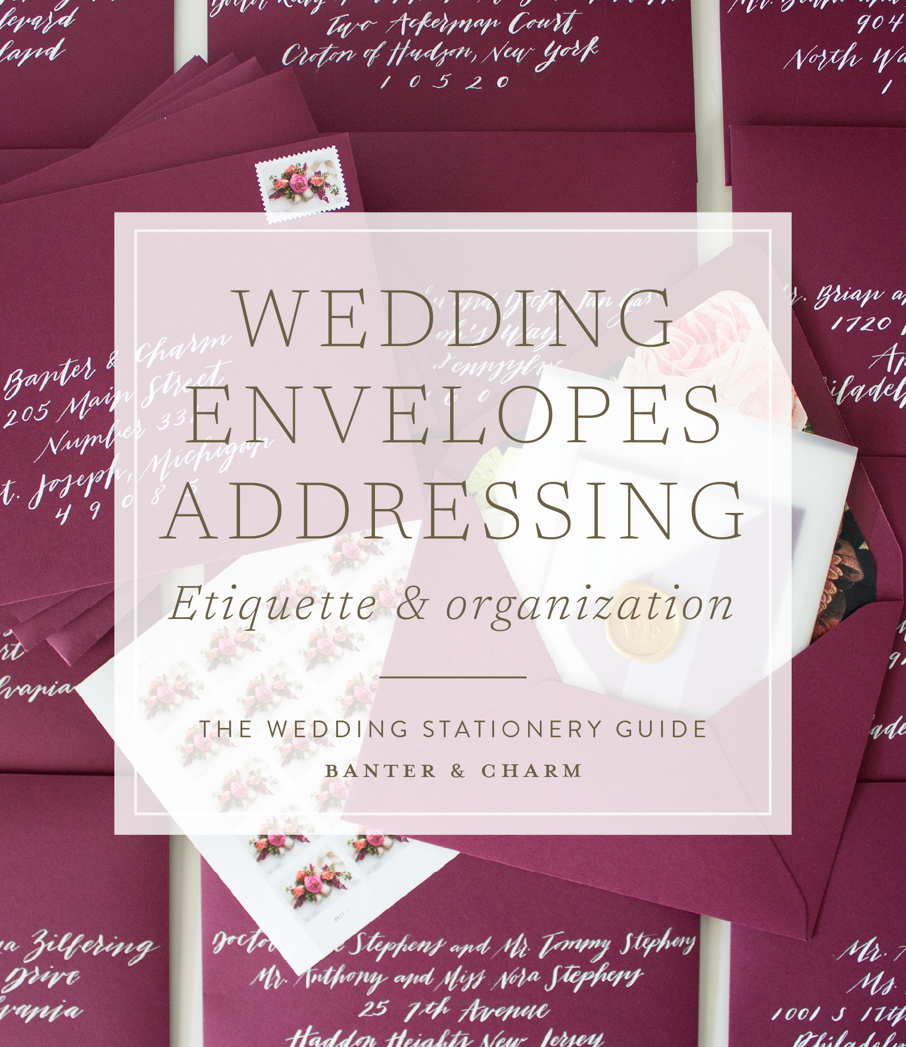 Wedding Envelope Addressing: Etiquette and Organization - Banter and Charm